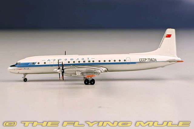 Il-18 Coot 1:400 Diecast Model - AeroClassics AL-AC411091 - $44.95
