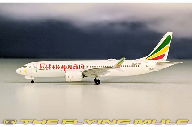 737 MAX 8 1:400 Diecast Model - AeroClassics AL-AC419ETH - $37.95