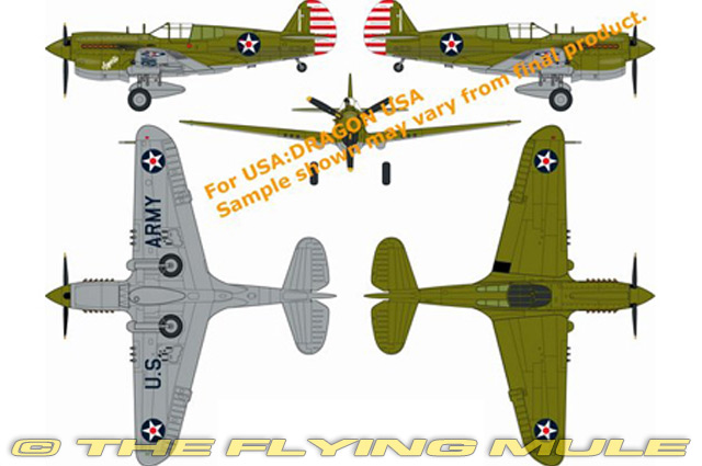 Dragon Models 50134 - P-40 Warhawk Diecast Model, "Squinty", James O ...