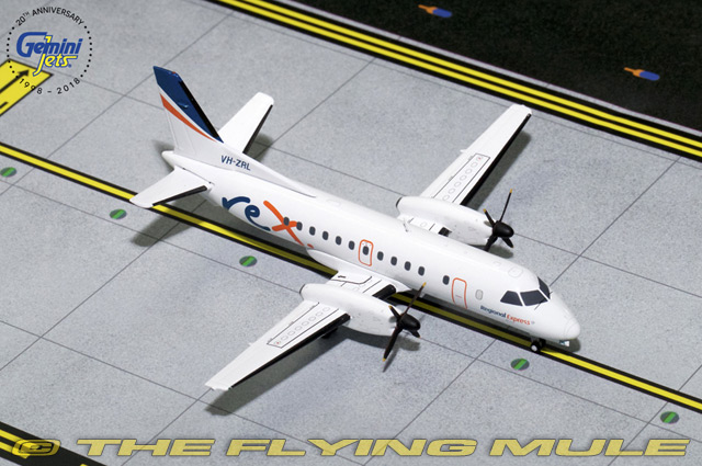 SAAB 340 1:200 Diecast Model - GeminiJets GJ-G2RXA085 - $56.95