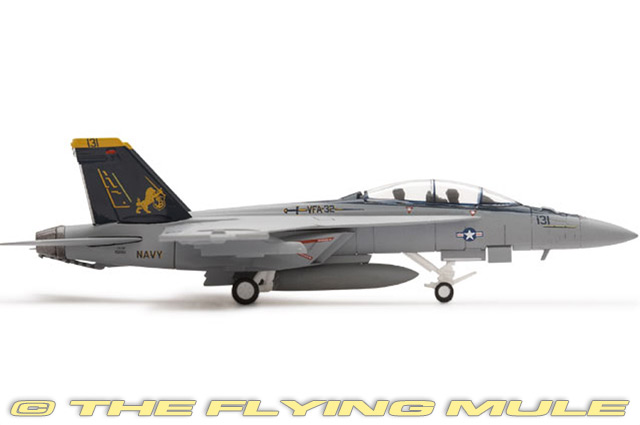 Herpa 551939 - F/A-18 Hornet Diecast Model, USN VFA-32 Swordsmen, AC131 ...