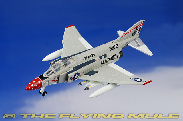 Herpa 552240 - F-4 Phantom II Diecast Model, USMC VMFA-235 Death Angels ...