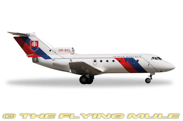 Yak-40 Codling 1:200 Diecast Model - Herpa HE-557733 - $71.95