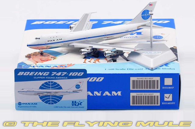 747-100 1:400 Diecast Model - HX Models HX-B551405PF - $81.95