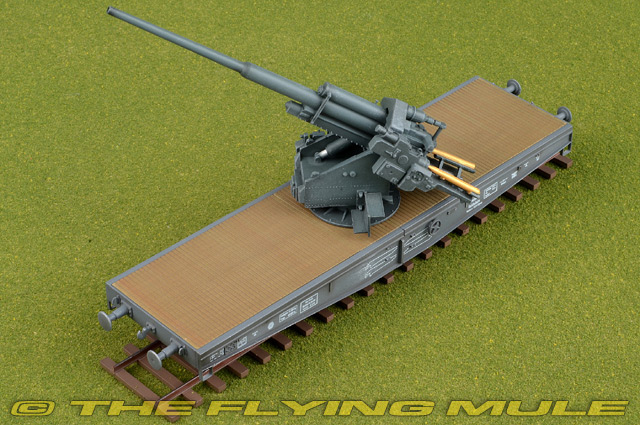 Plattformwagen w/128mm FlaK 40 1:72 Display Model - ModelCollect MC ...